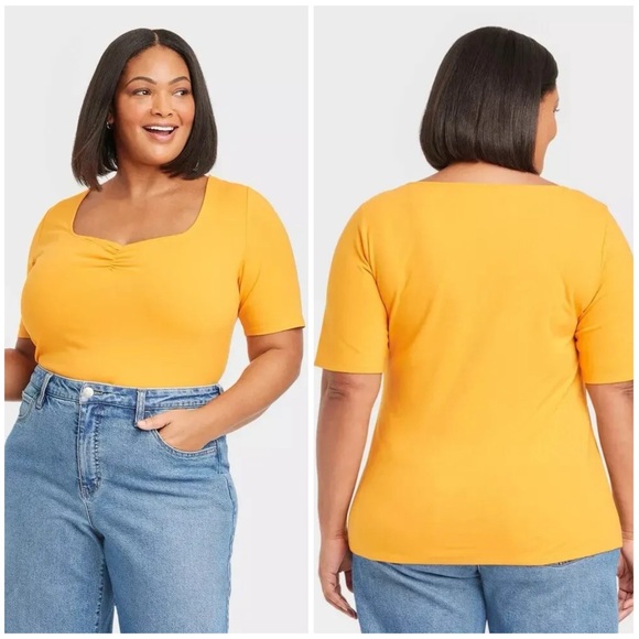 Ava & Viv | Tops | Nwt Ava Viv Slim Fit Sweetheart Tshirt | Poshmark